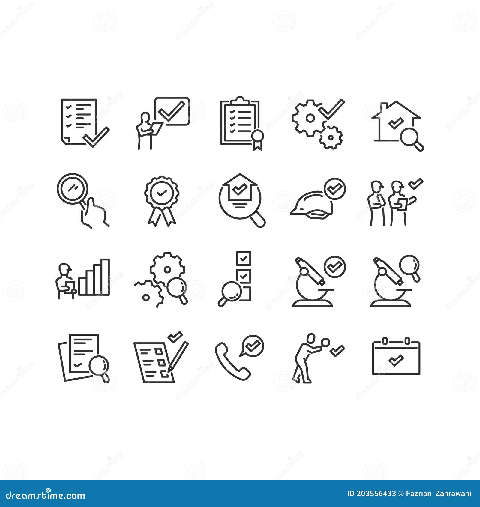 Inspection Pixel Perfect Linear Icon Cartoon Vector | CartoonDealer.com ...