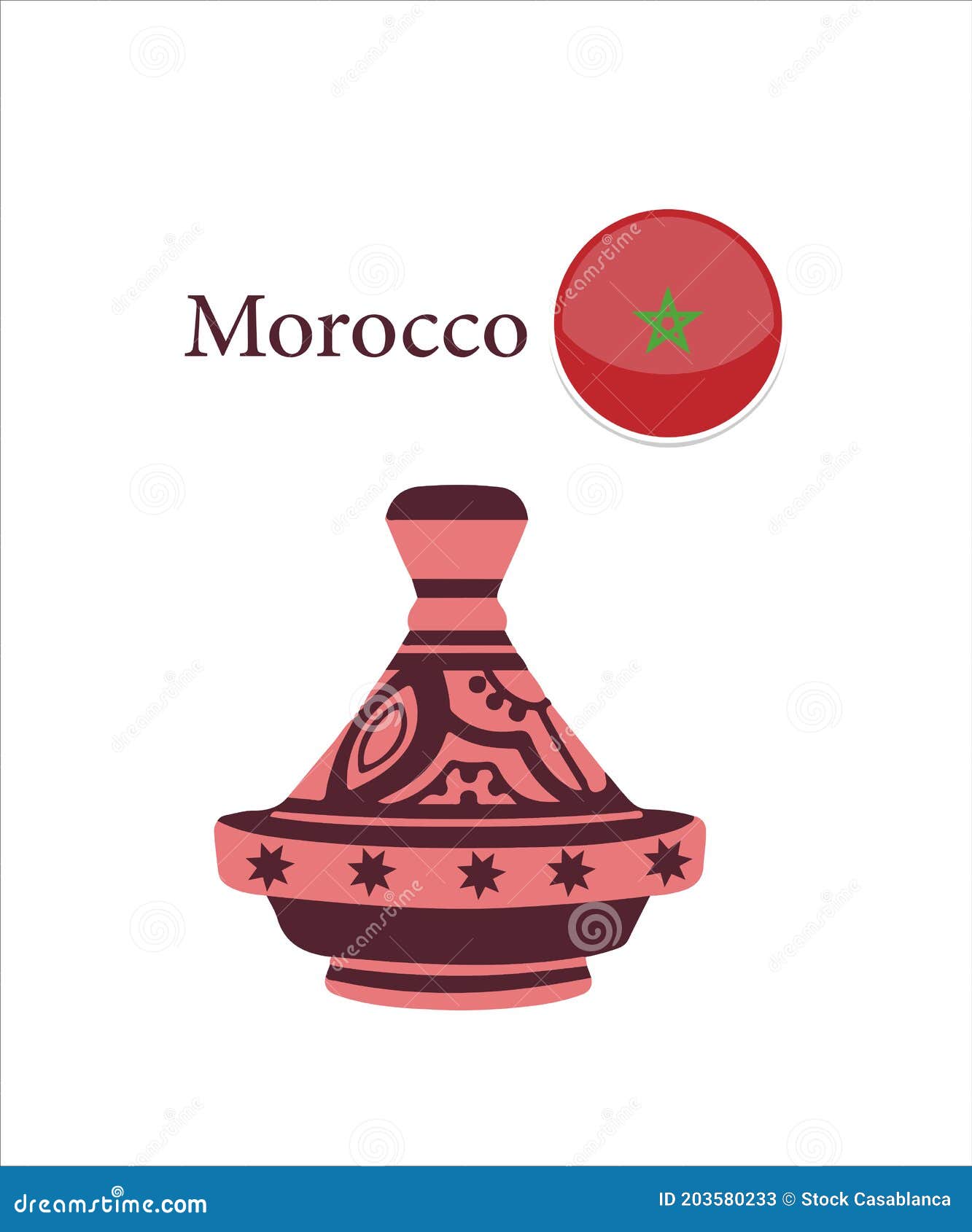 Set Of Tajine Or Tagine Cartoon Icon Design Template With Various ...