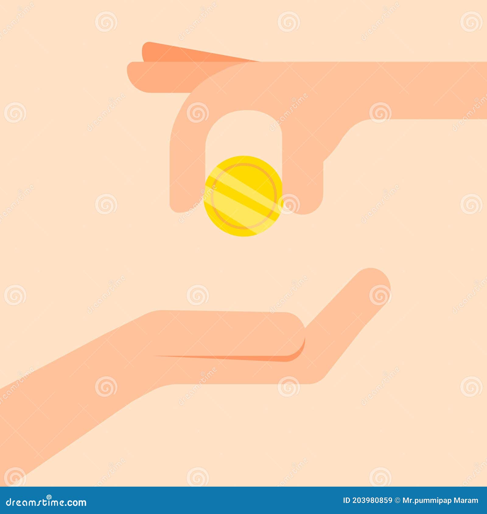 Ours - Gold Sign Mounted On Glossy Marble Wall - 3D Rendered Royalty ...