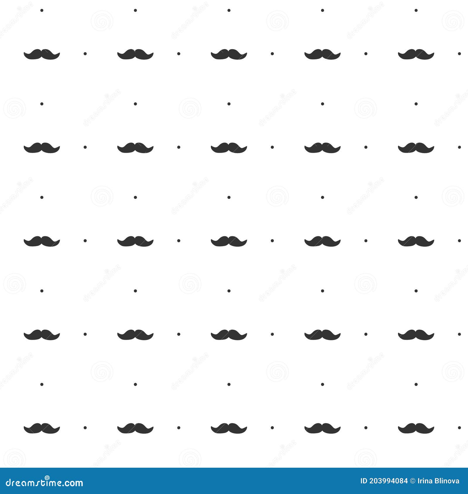 Pattern Simple Christmas Santa Mustache Stock Vector - Illustration of ...