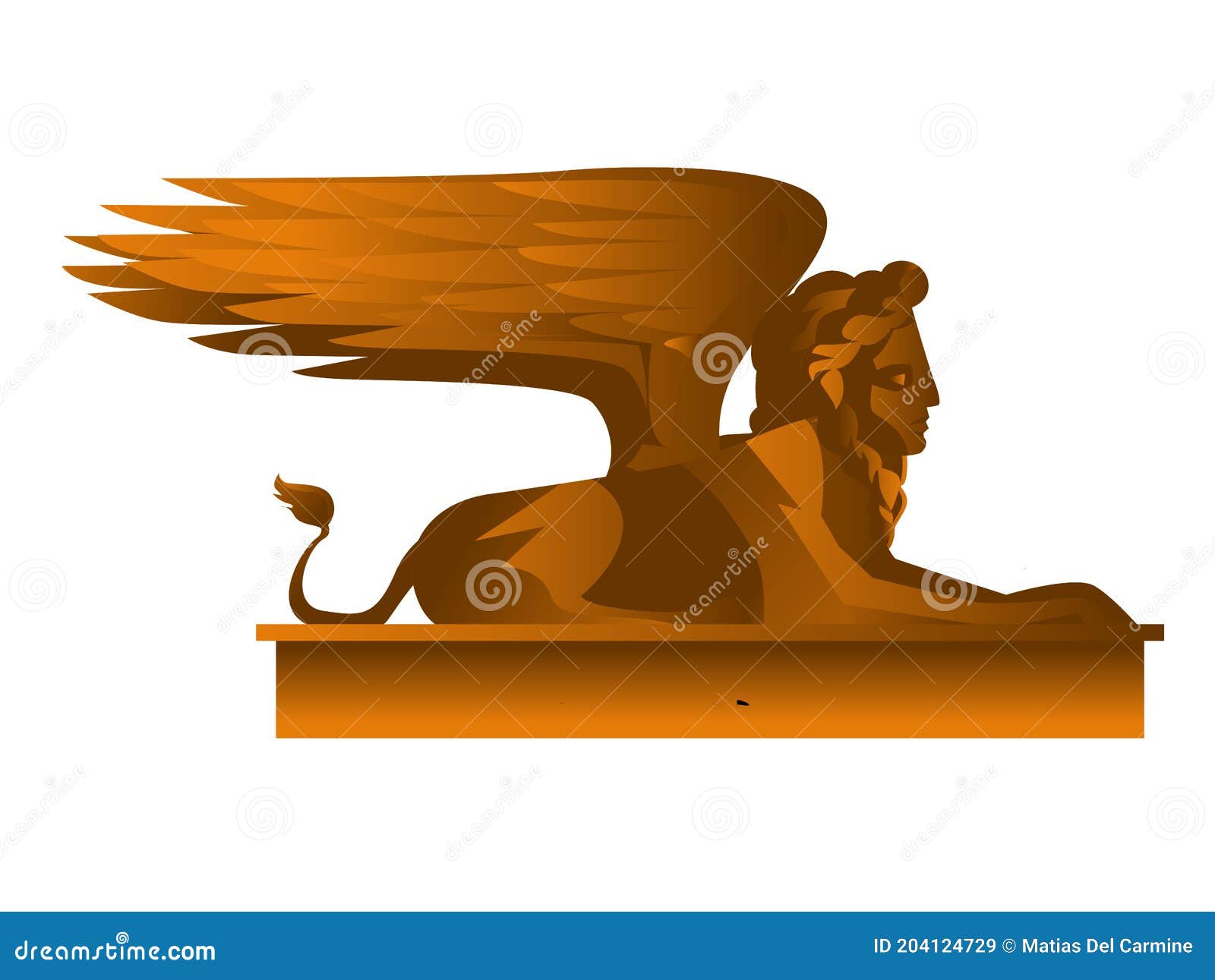 Sphinx Riddle, Greek Mythology Tale Stock Vector - Illustration of ...