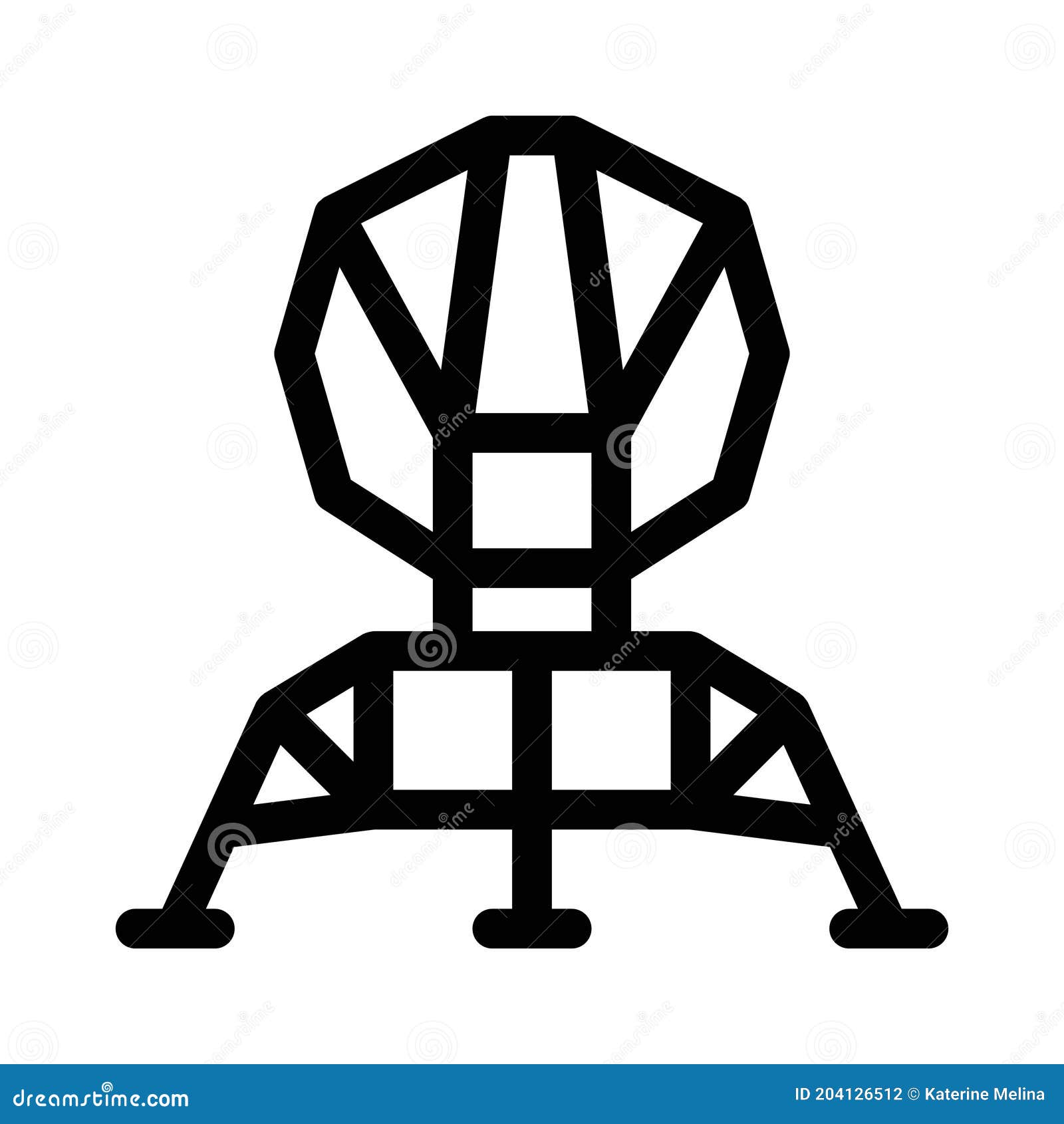 Space Lander Icon Vector Isolated On White Background, Logo Concept Of ...