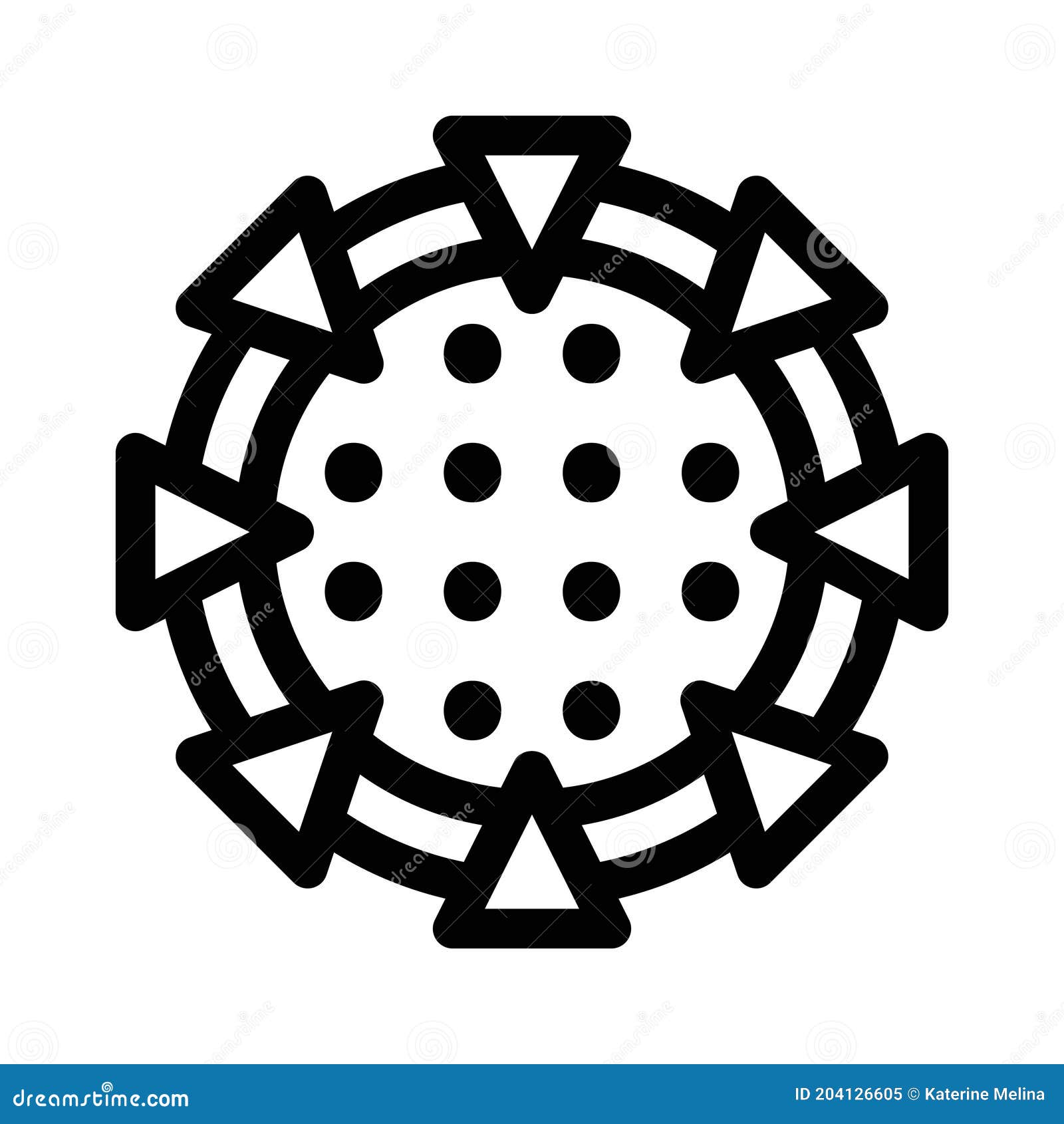 Stargate Icon. Trendy Stargate Logo Concept On White Background Vector ...