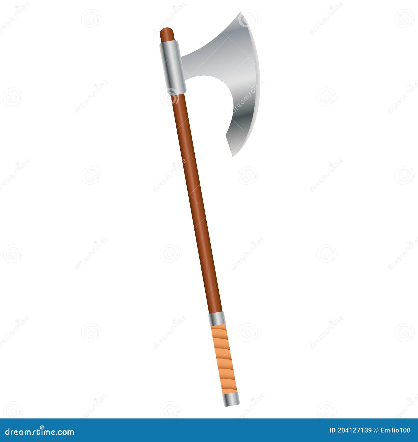Double Battle Axe Vector Isolated On White Background | CartoonDealer ...