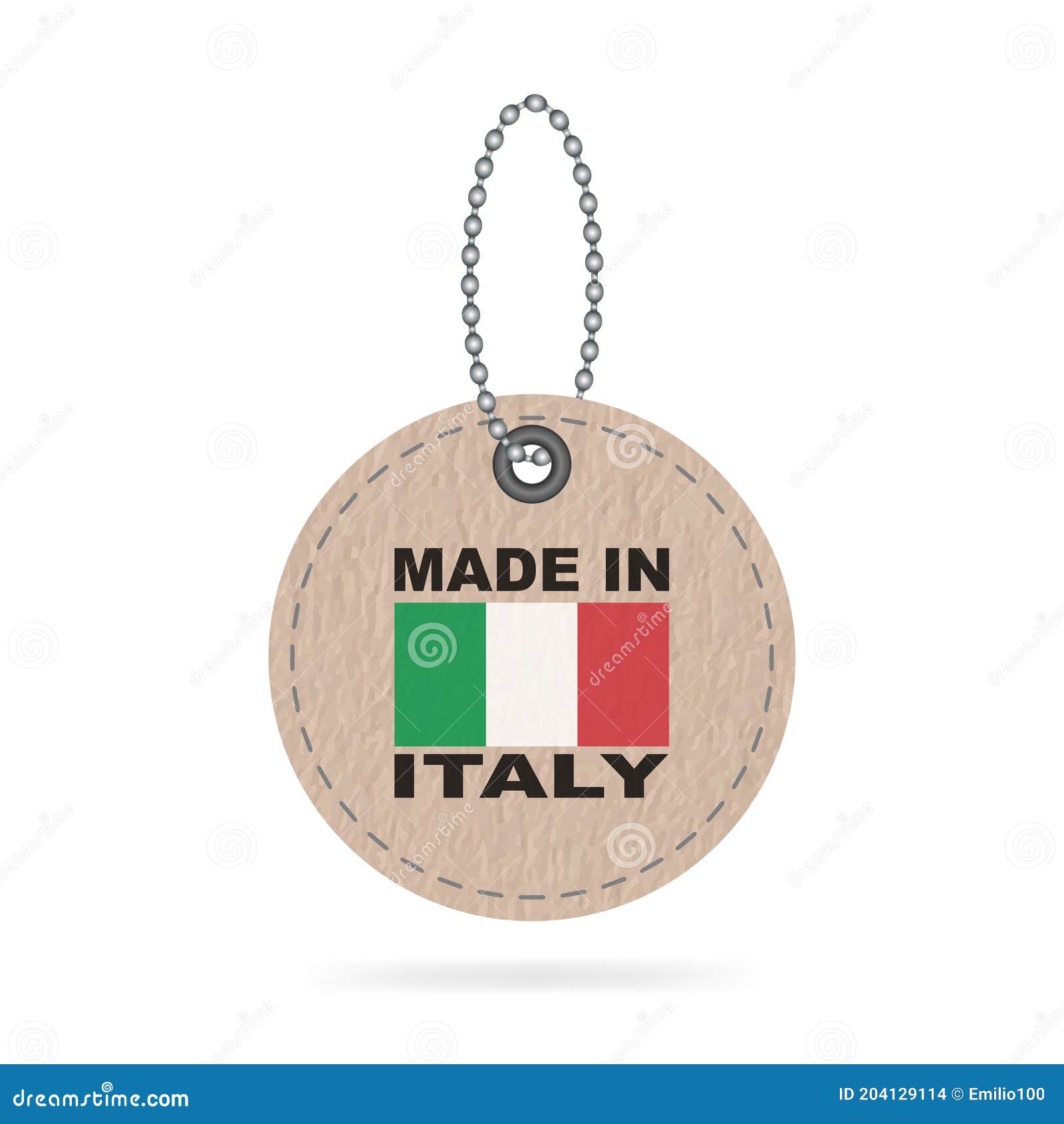 Made in Italy Tag, Paper Label, 3d Vector Illustration Stock Vector ...