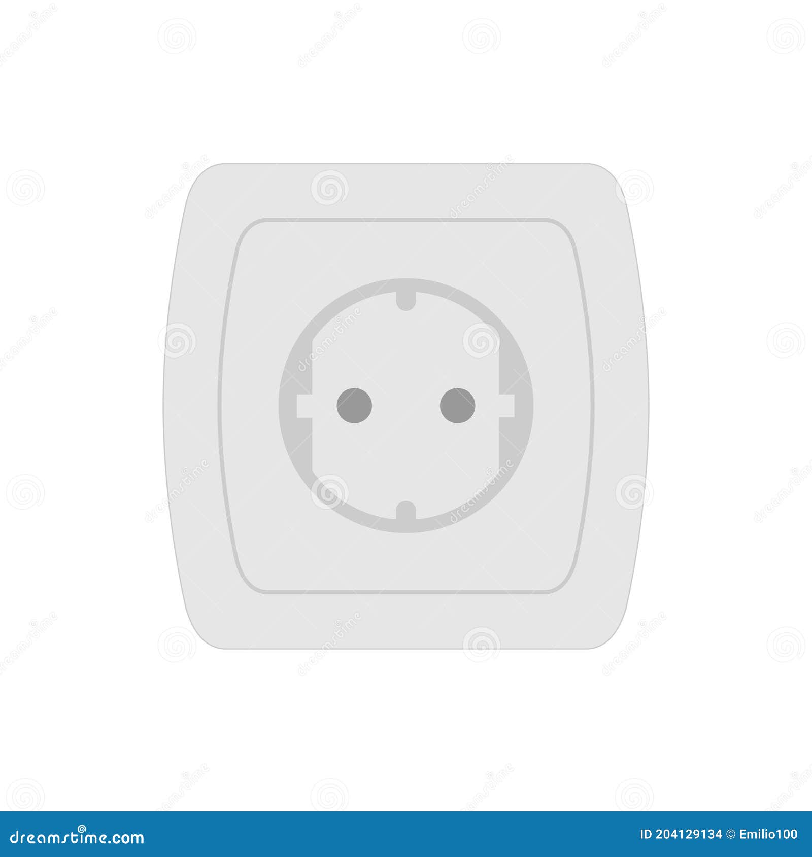 Electric Outlet, Vector Illustration Stock Vector - Illustration of ...