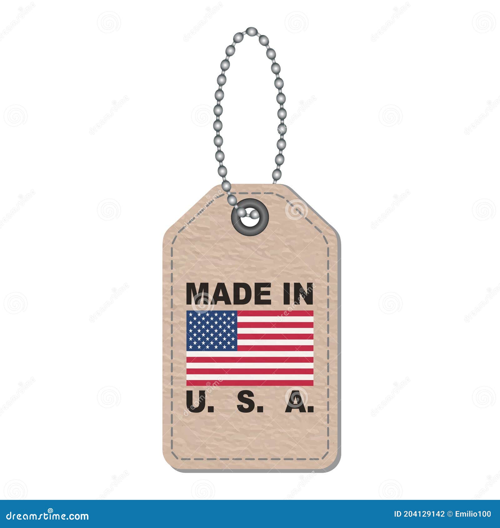 Made in USA Tag Label, 3d Vector Illustration Stock Vector ...