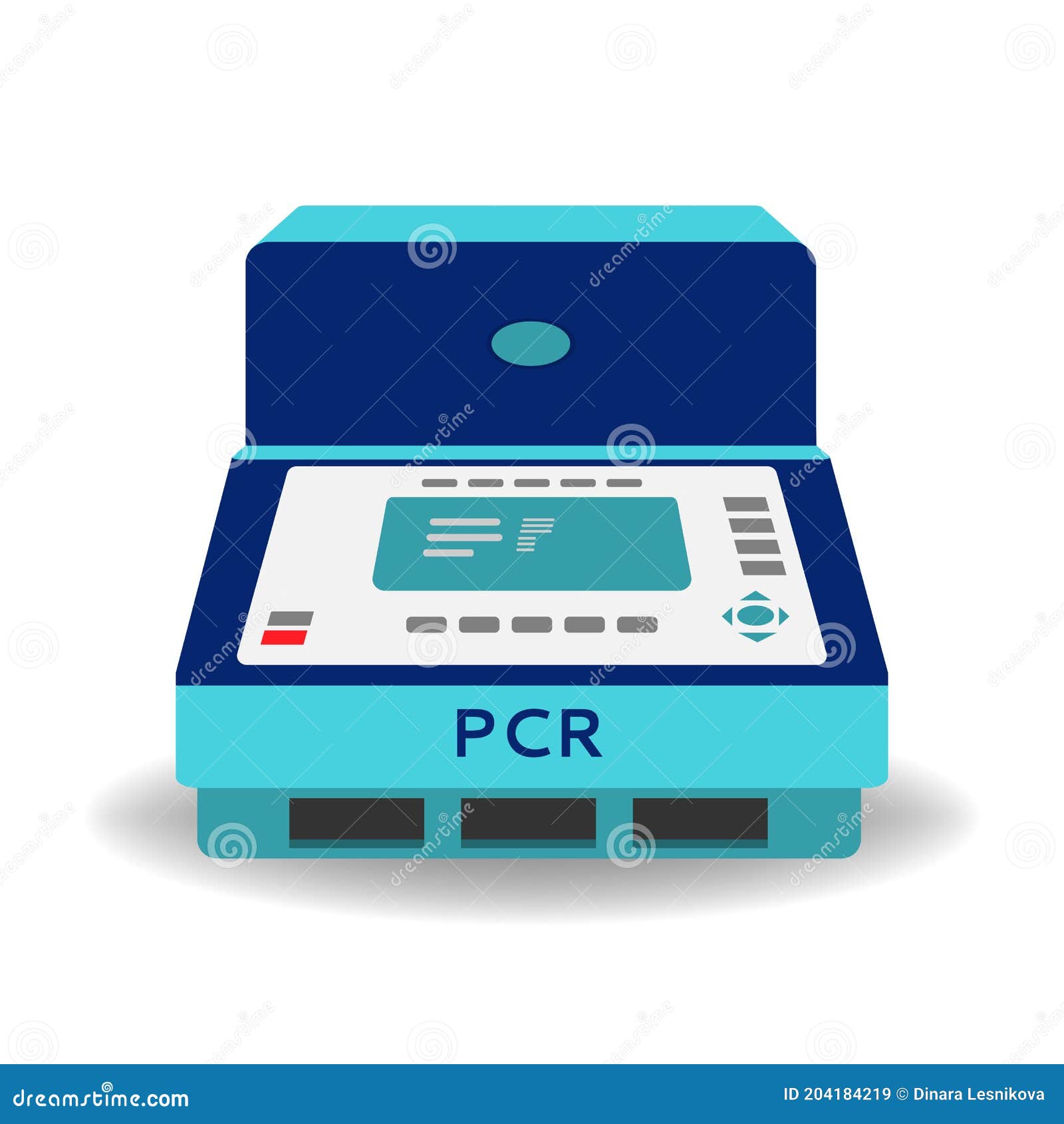 PCR Thermal Cycler, Visualization 3d Cad Model, Blueprint. 3D Rendering ...