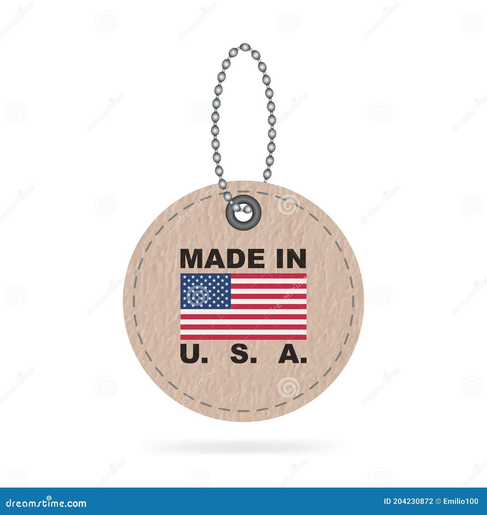 Made in USA Tag Label, 3d Vector Illustration Stock Vector ...
