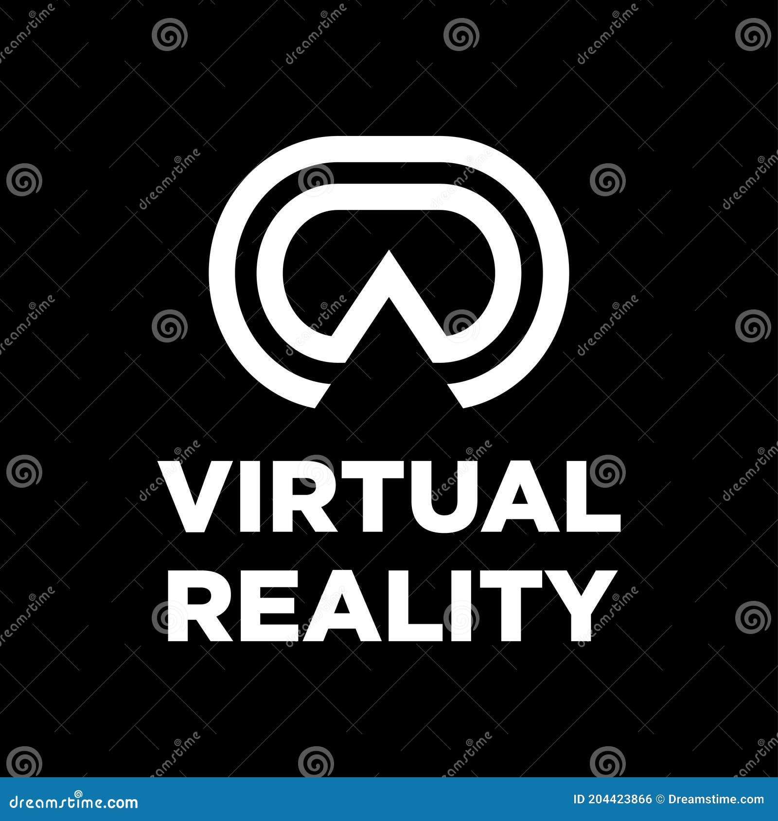 Virtual Reality Technology Logo Design or Vr Stock Vector ...