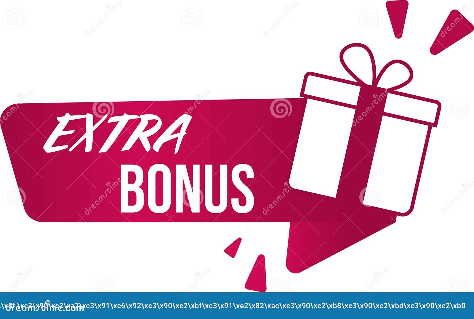 Illustration Sticker Card Banner Extra Bonus Stock Illustration ...