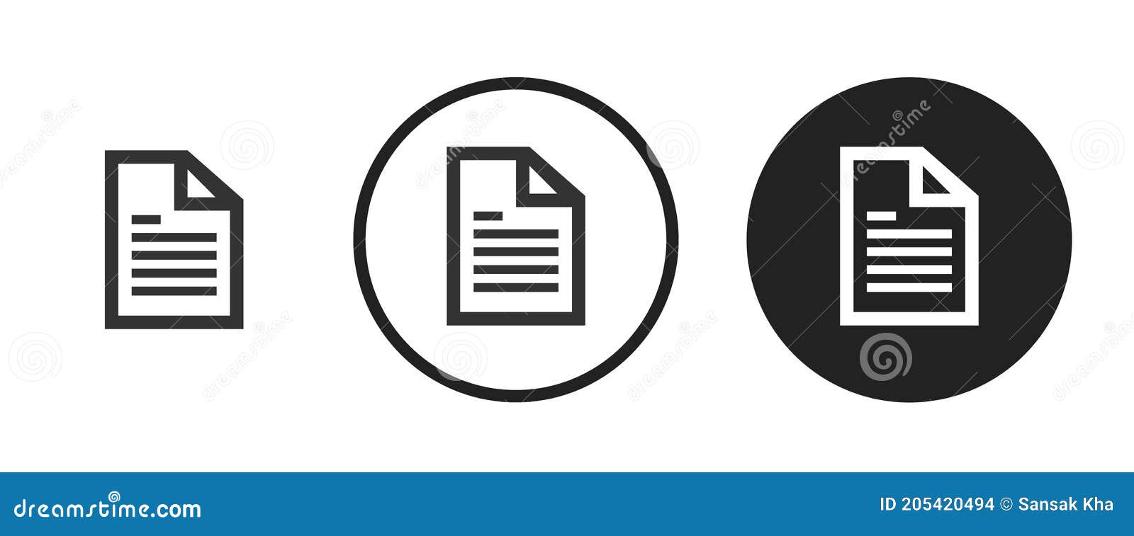 Document Icon. Web Icon Set Stock Vector - Illustration of data ...