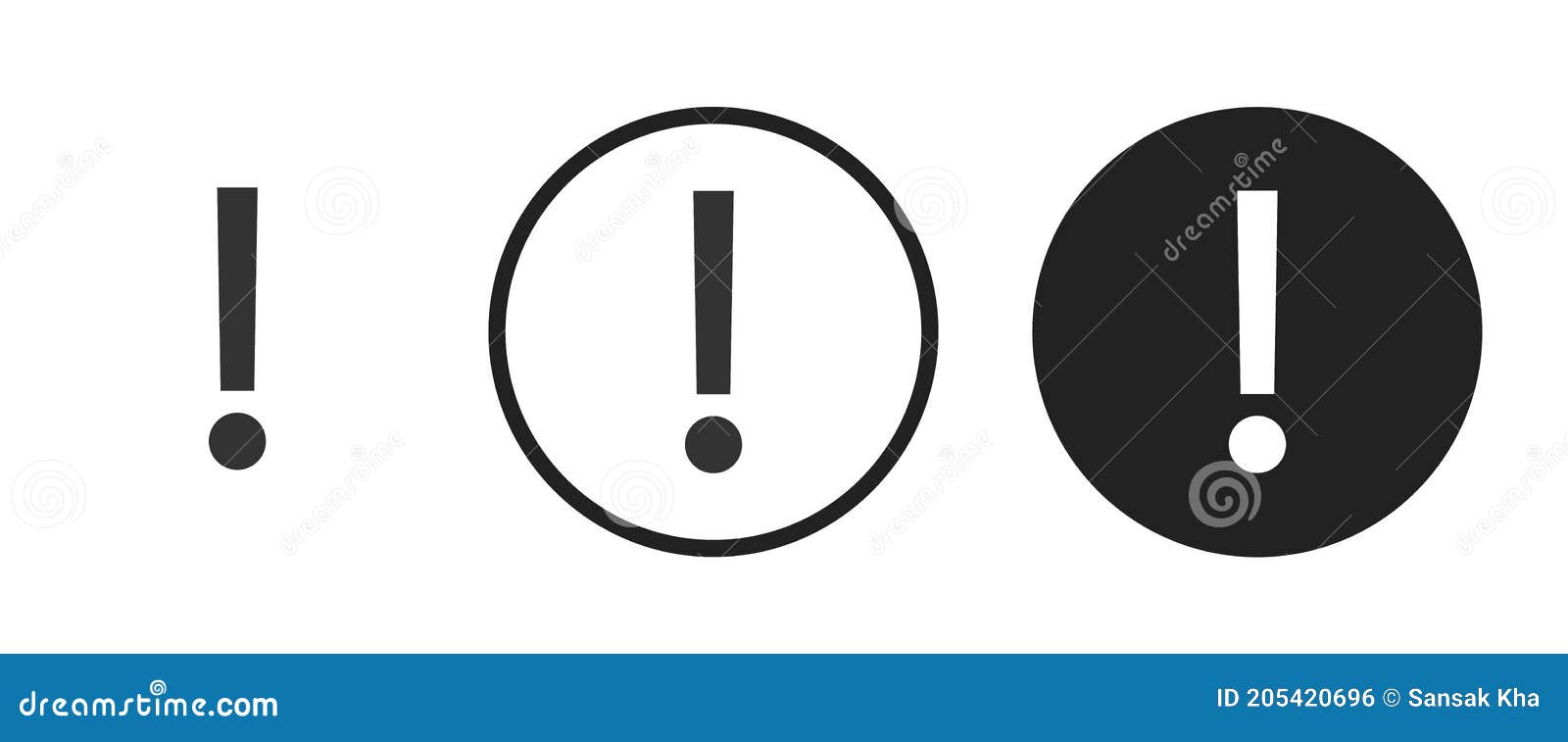 Warning Icon . Web Icon Set Stock Illustration - Illustration of ...