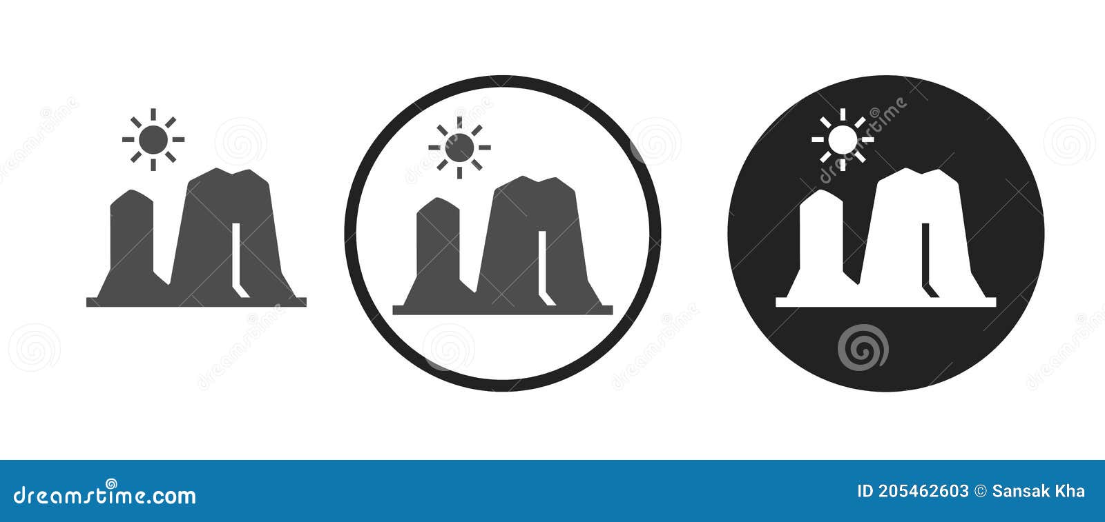 Plateau Icon . Web Icon Set Stock Illustration - Illustration of symbol ...