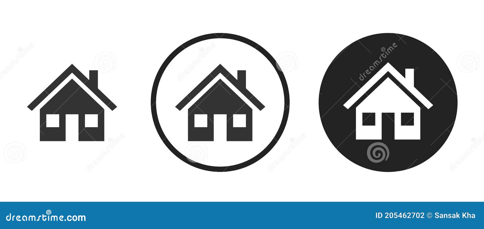 Detached house icon stock illustration. Illustration of march - 205462702