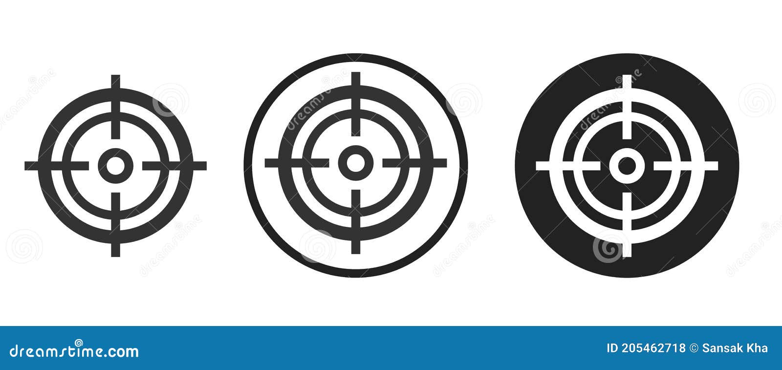 Focal point icon stock illustration. Illustration of silhouette - 205462718