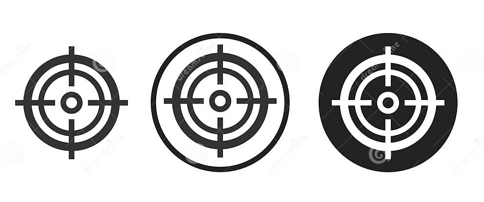 Focal point icon stock illustration. Illustration of silhouette - 205462718