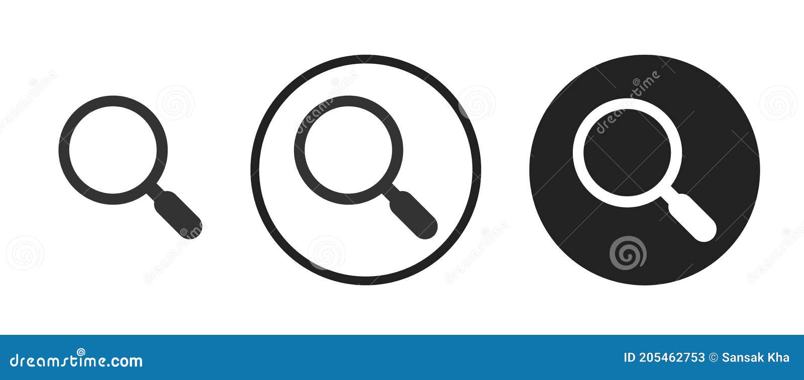 Search icon . web icon set stock vector. Illustration of collection ...