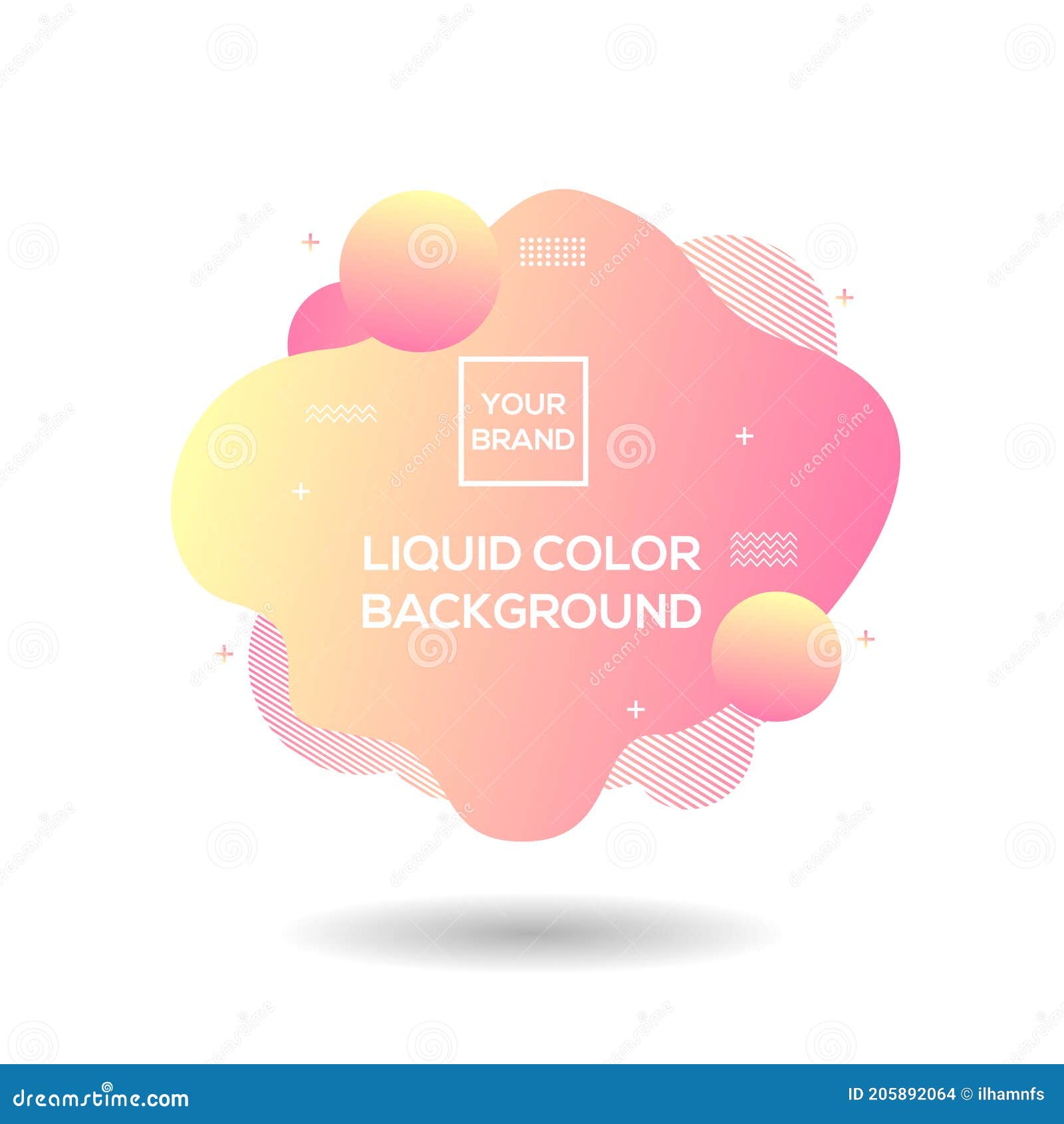 Pink Liquid Background Design Template Stock Vector - Illustration of ...