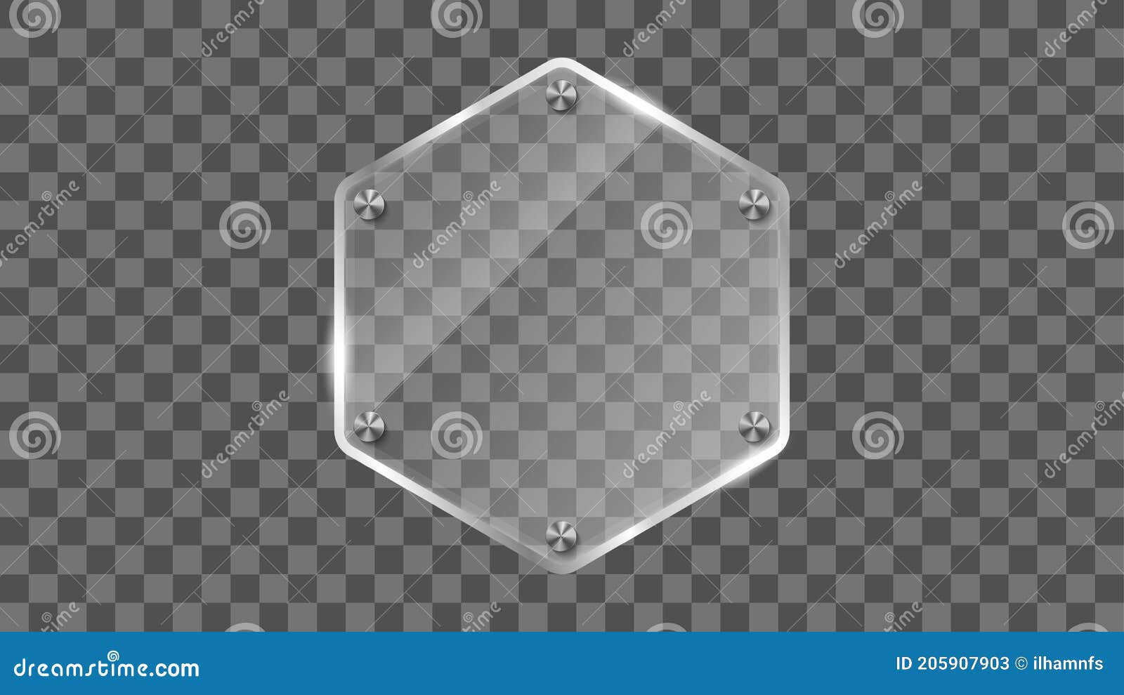 Transparent Shape Glass Style Illustration Stock Vector - Illustration ...