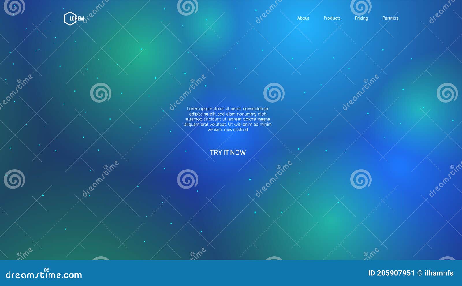 Light Color Landing Page Background Design Template Stock Vector ...