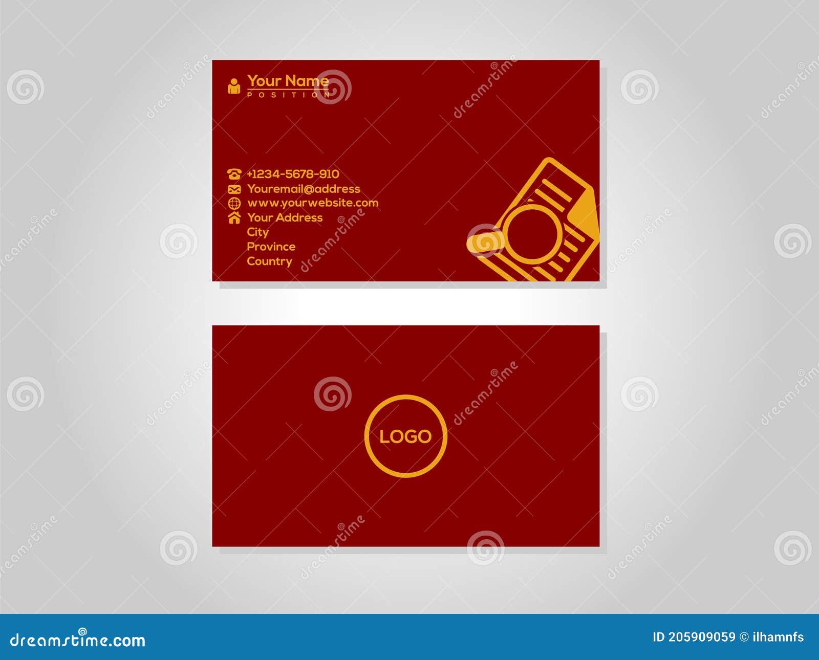 Business Card Background Design Template Stock Vector - Illustration of ...