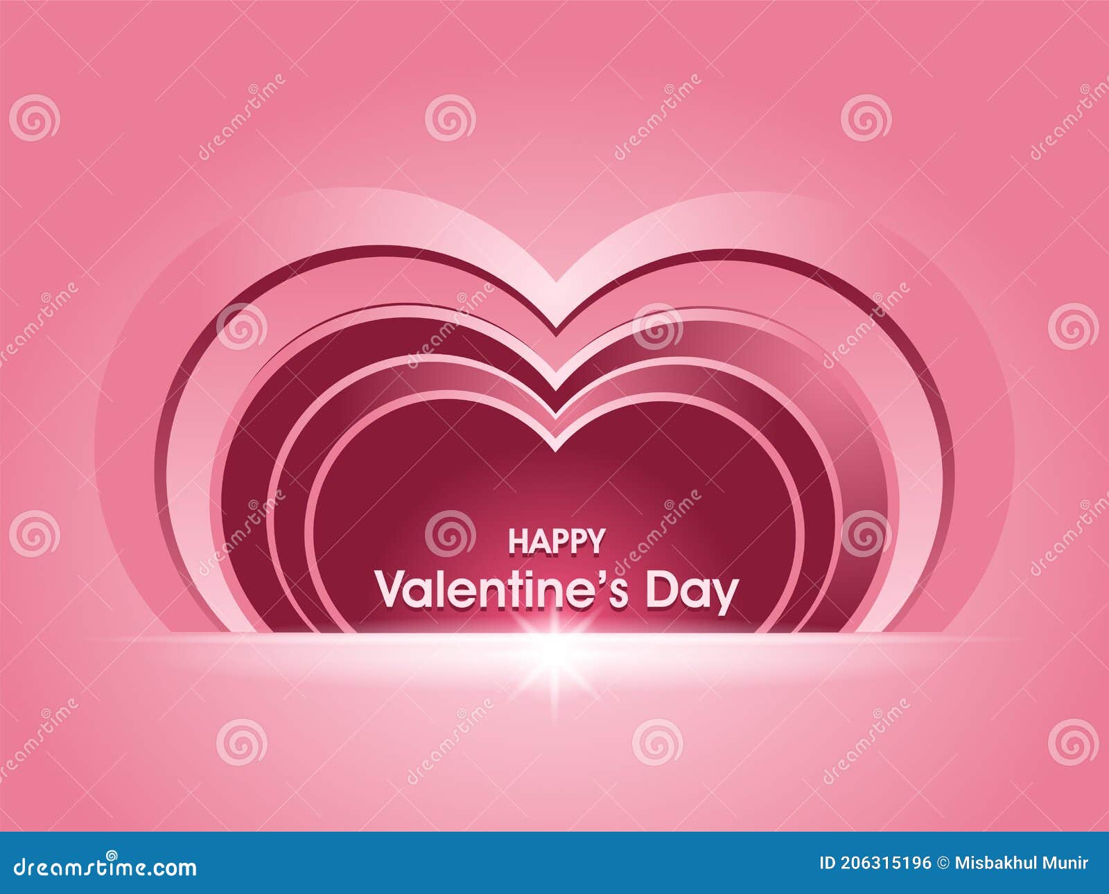 Heart Shaped Entrance Door Design in 3d Style Stock Vector ...