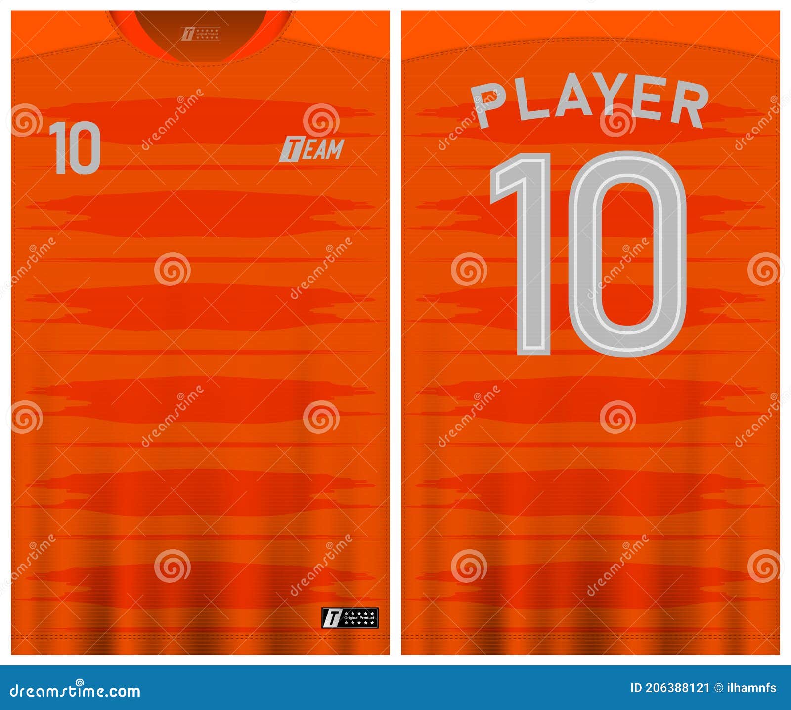 Football Jersey Front and Back Design Template Stock Vector ...