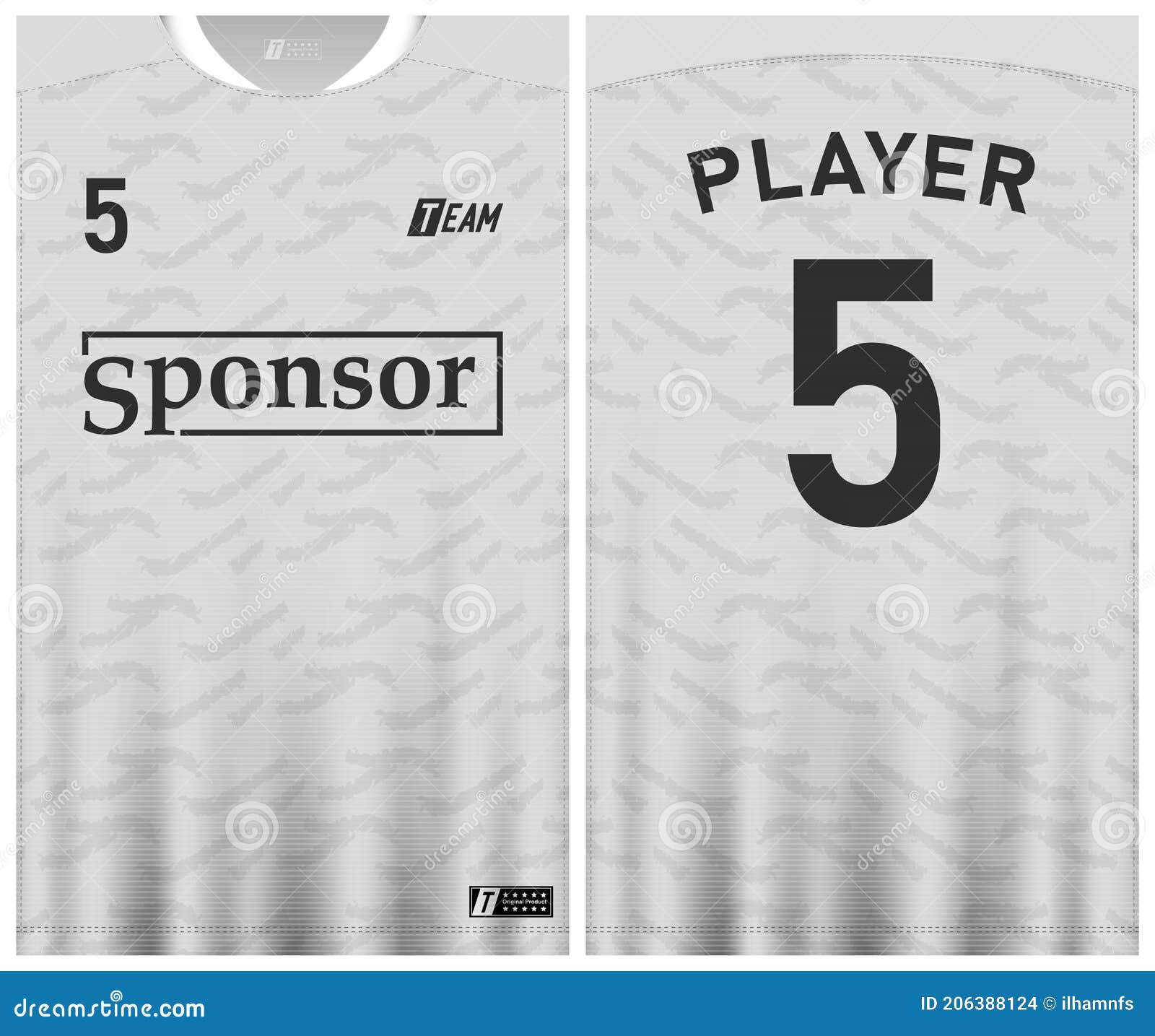 Football Jersey Front and Back Design Template Stock Vector ...