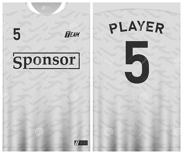 Football Jersey Front and Back Design Template Stock Vector ...