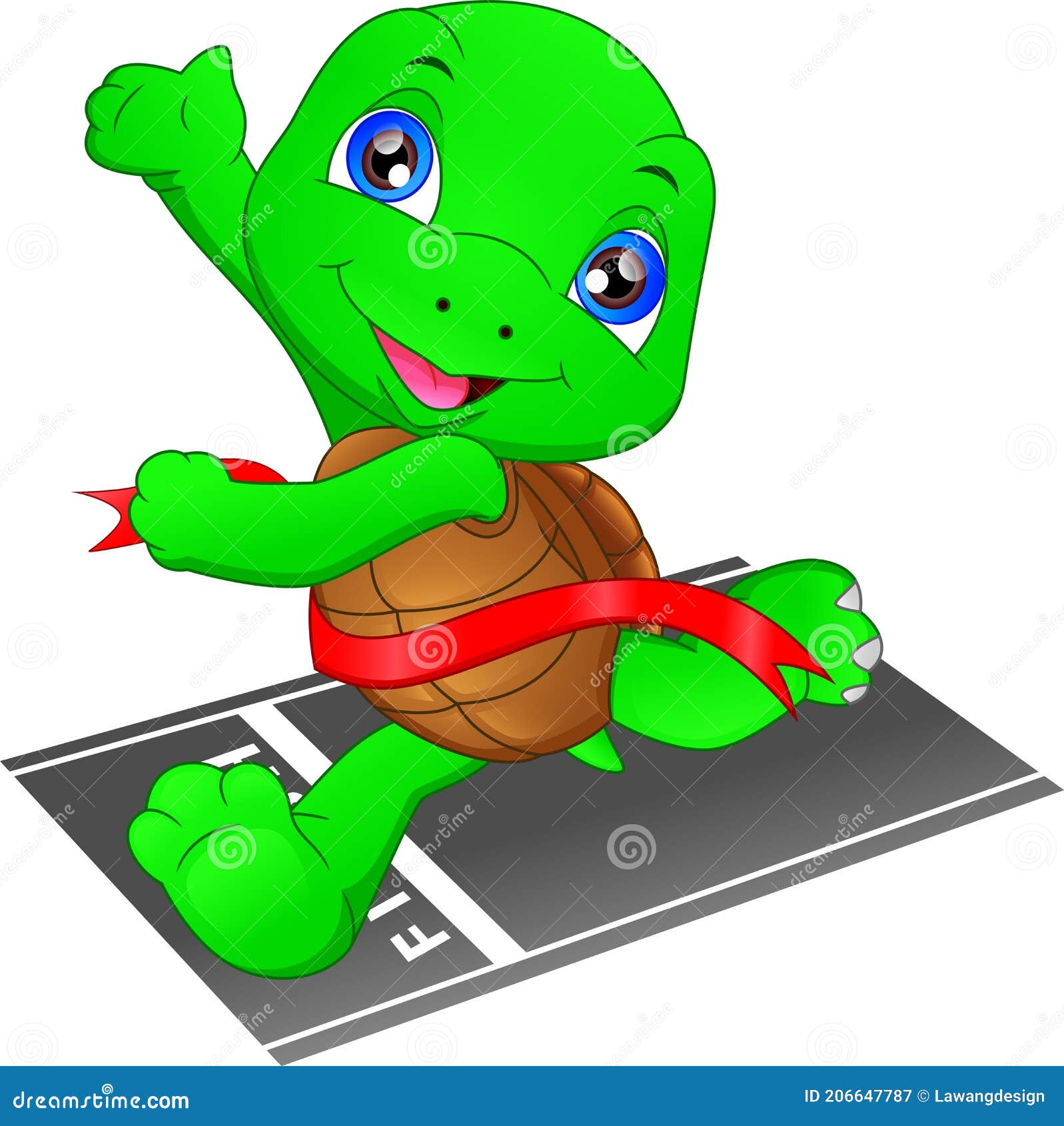 Turtle Running Extremely Fast On Busy City Street Stock Photography ...