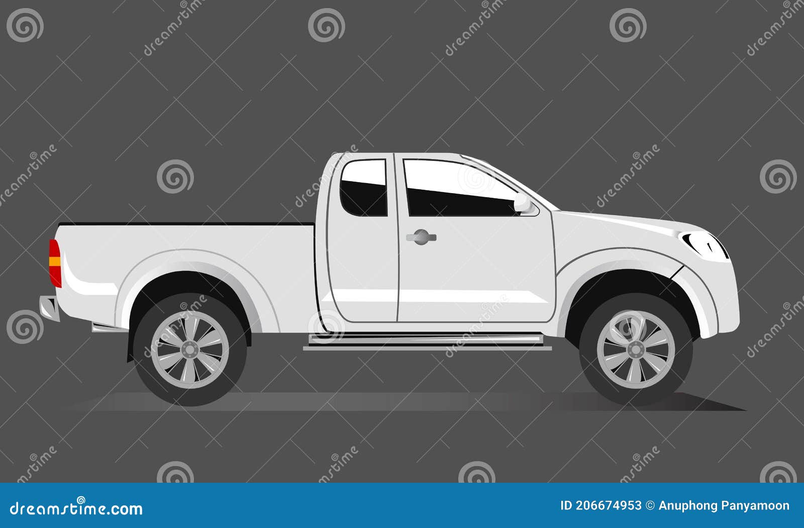 Vector Car Pickup Cap for Graphic Design. Stock Illustration ...