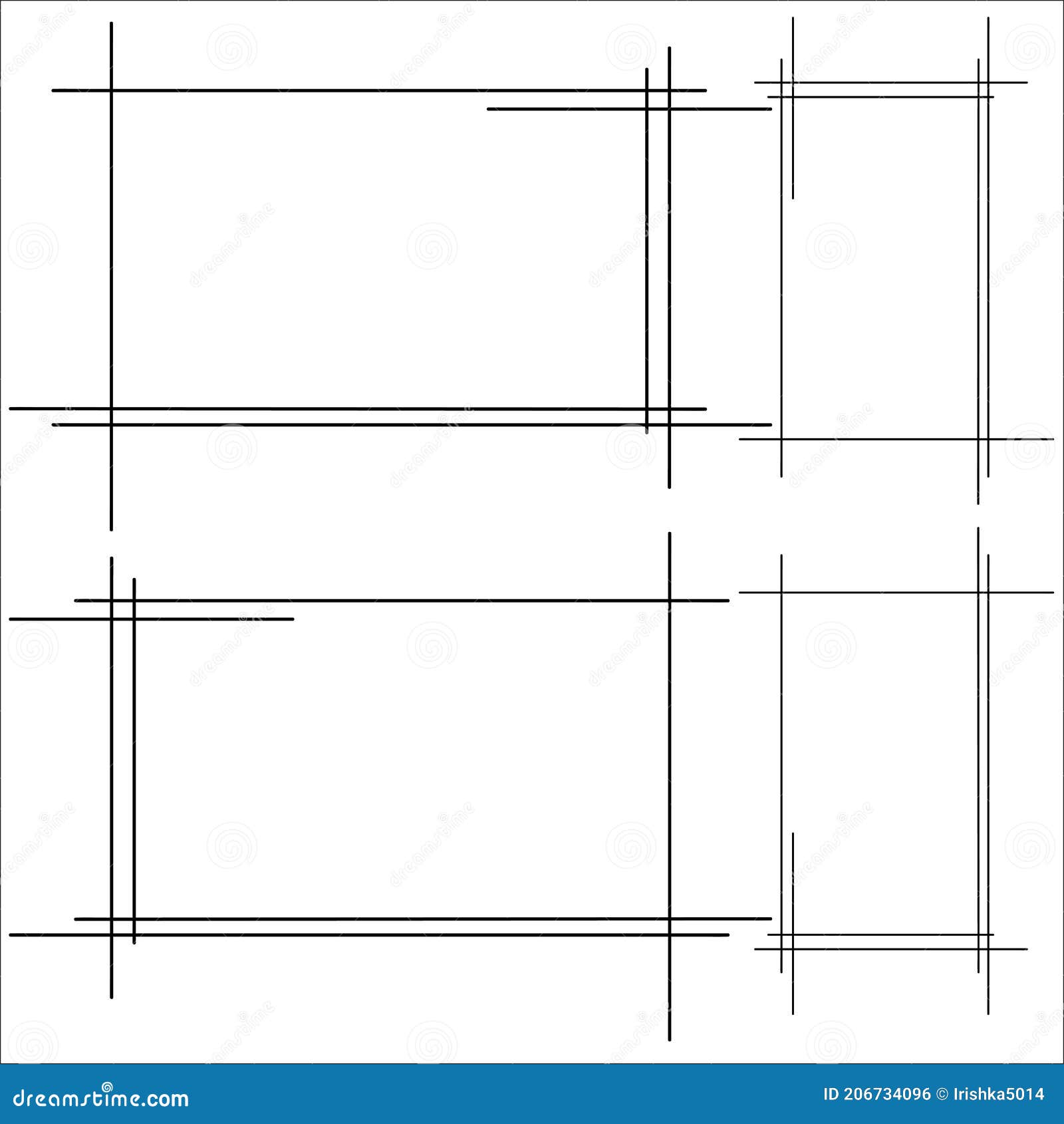 Geometric Set of Minimalistic Abstract Shapes Frames for Text. Stock ...