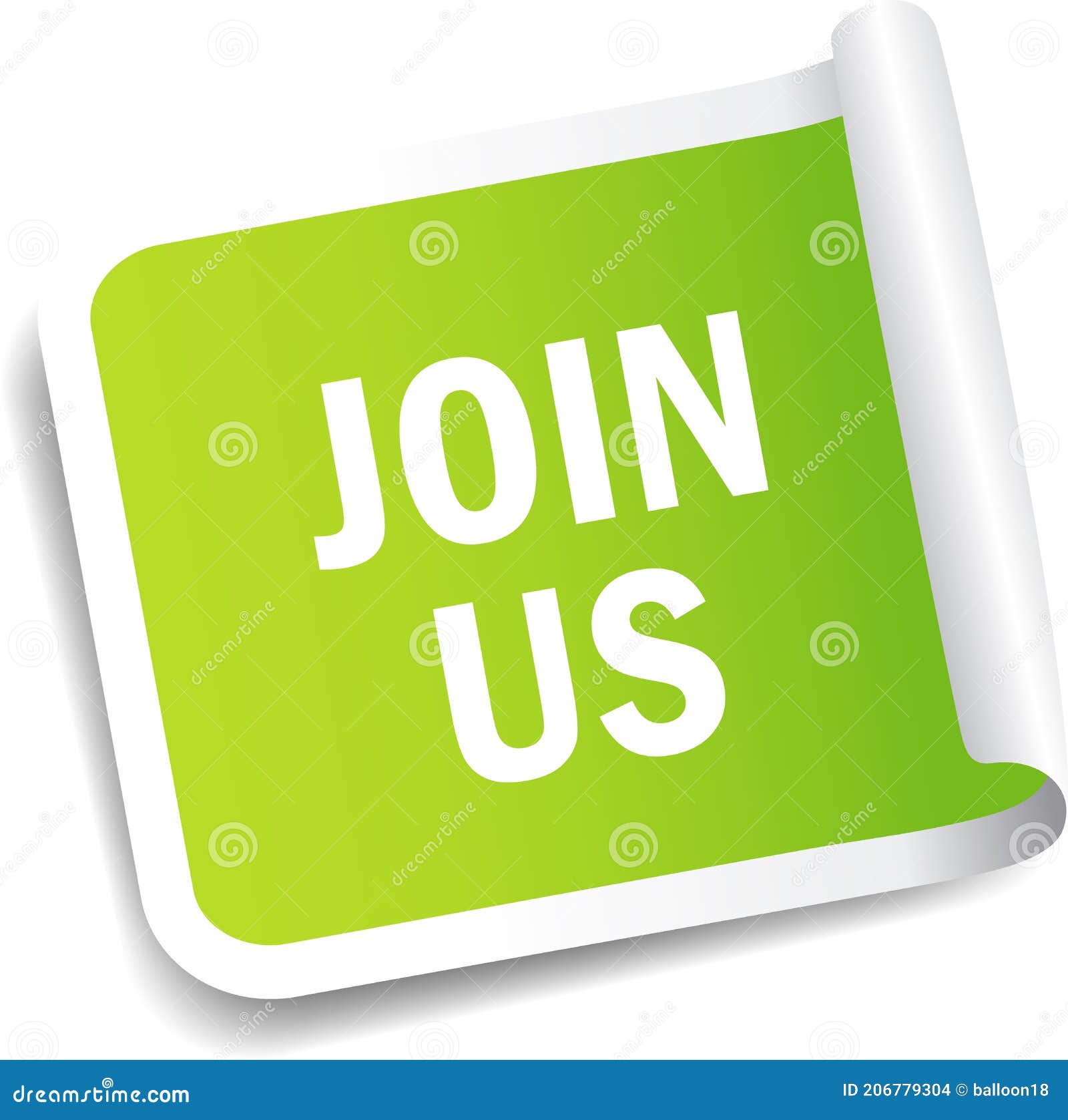 Join us vector sticker stock illustration. Illustration of flash ...