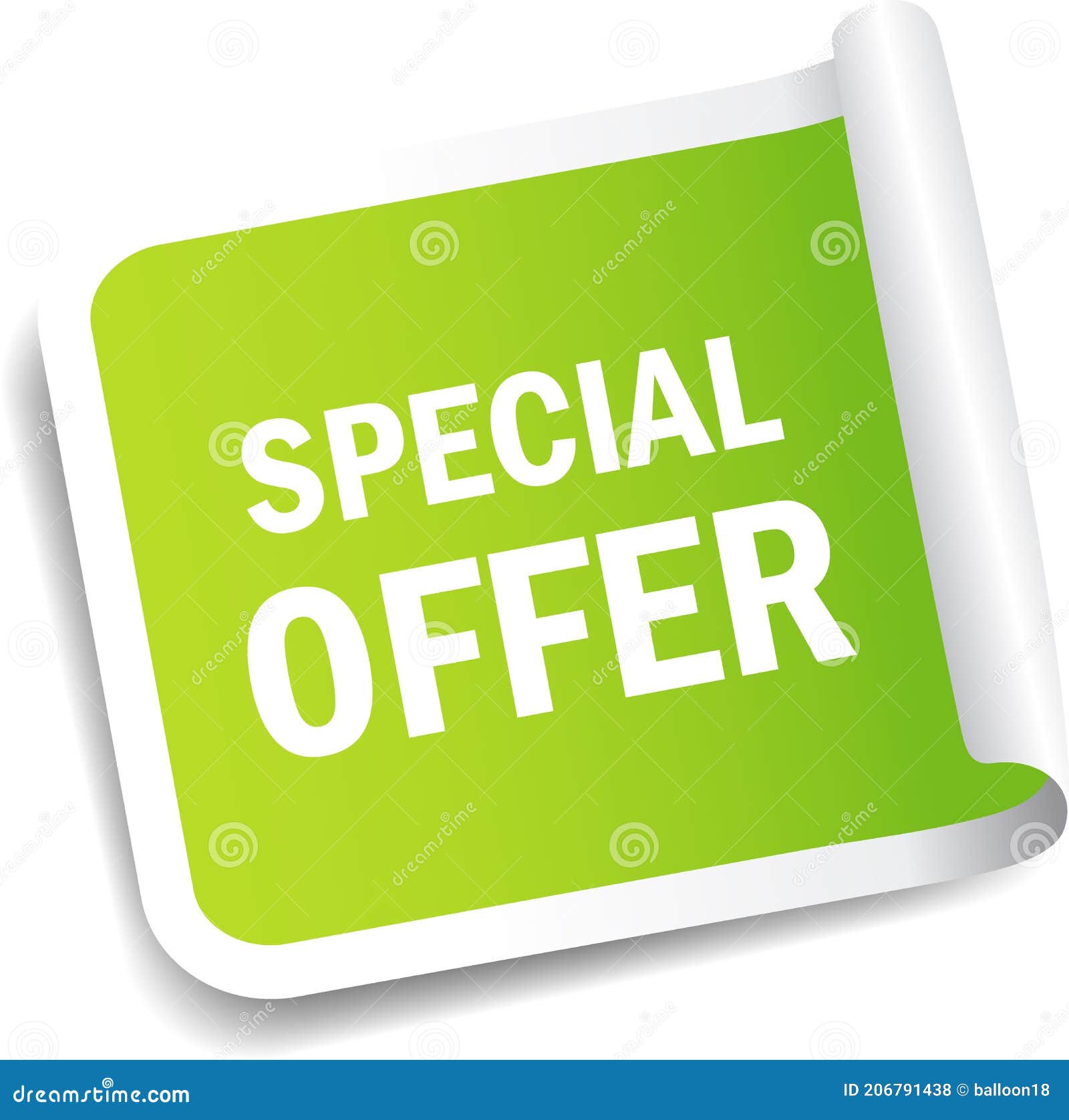 Special Offer Vector Sticker Stock Illustration - Illustration of ...