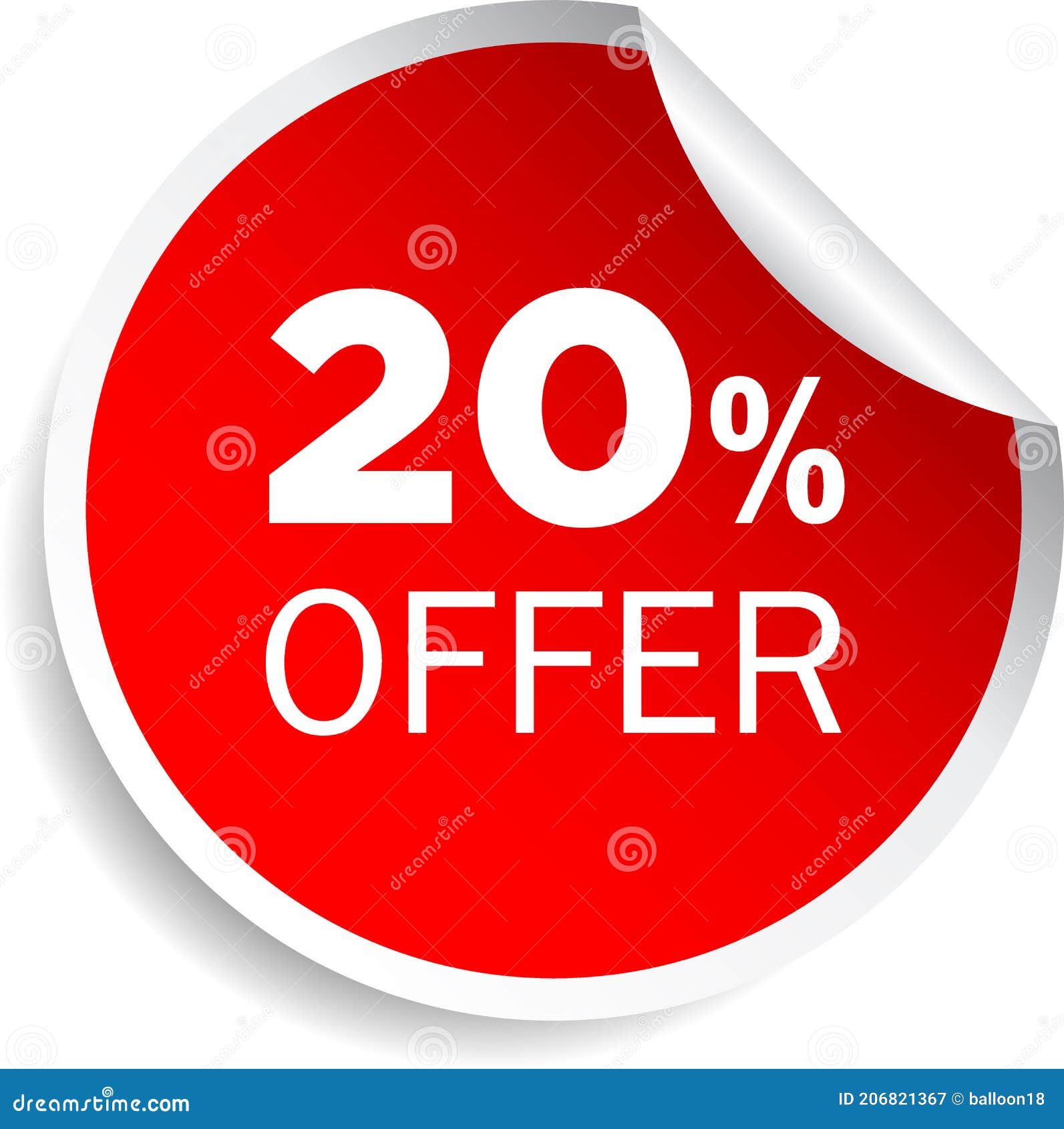 20 Percentage Discount Offer Stock Illustration - Illustration of icon ...