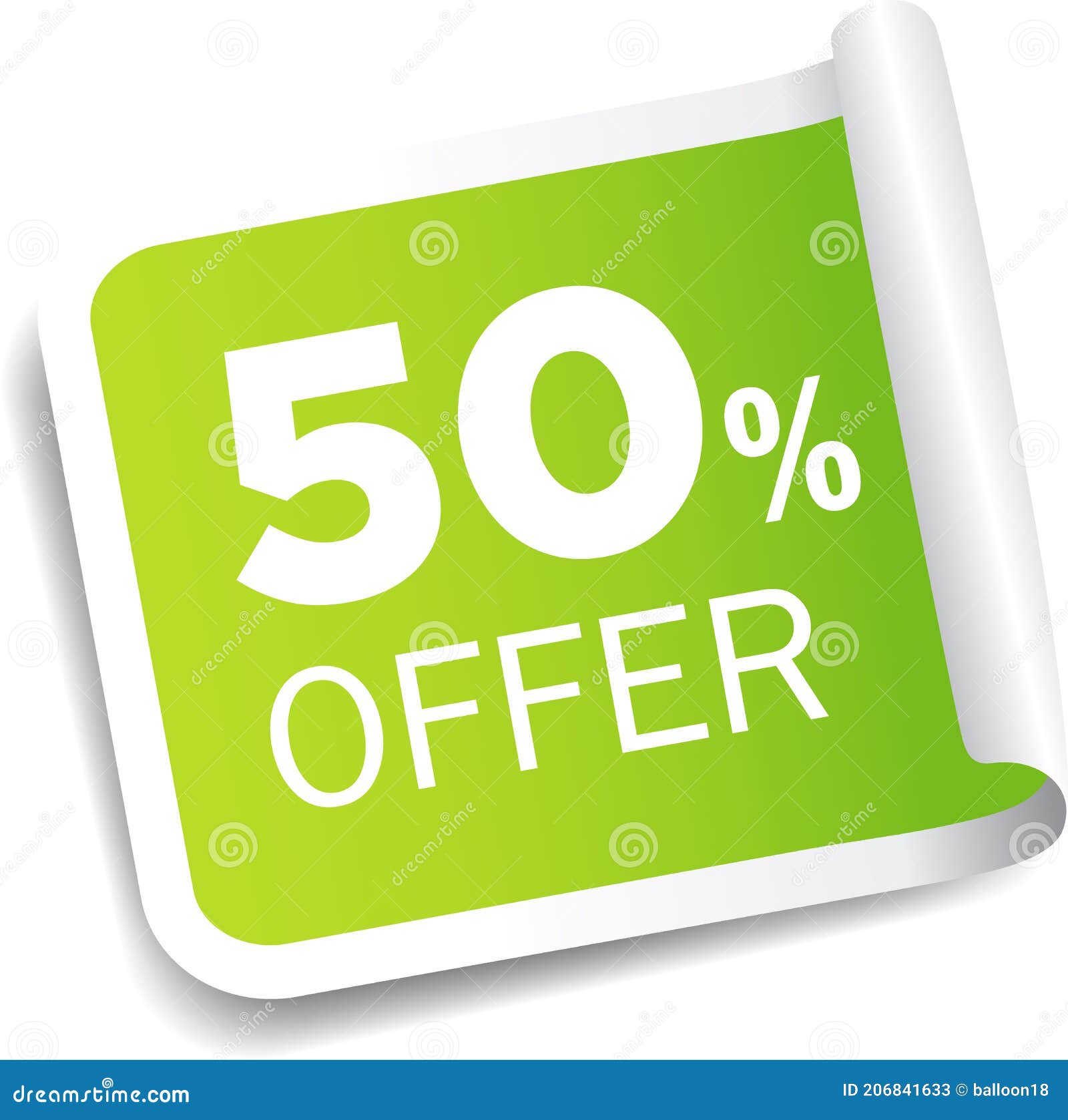 50 Percentage Discount Offer Stock Vector - Illustration of graphics ...