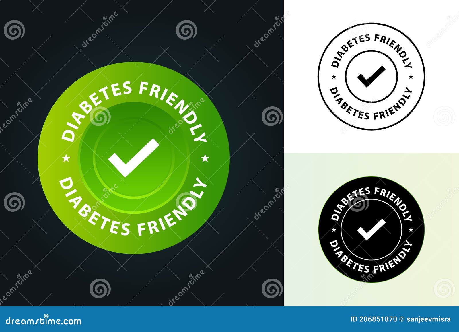 Diabetic Diet Abstract. Diabetes Friendly Stock Vector - Illustration ...