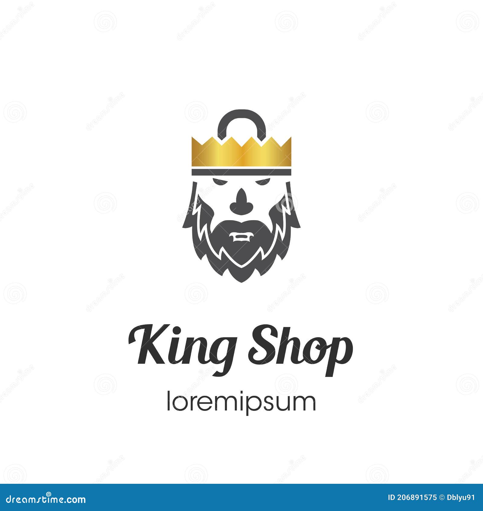 King Shop Logo, Icon, or Symbol Template Design Stock Illustration ...