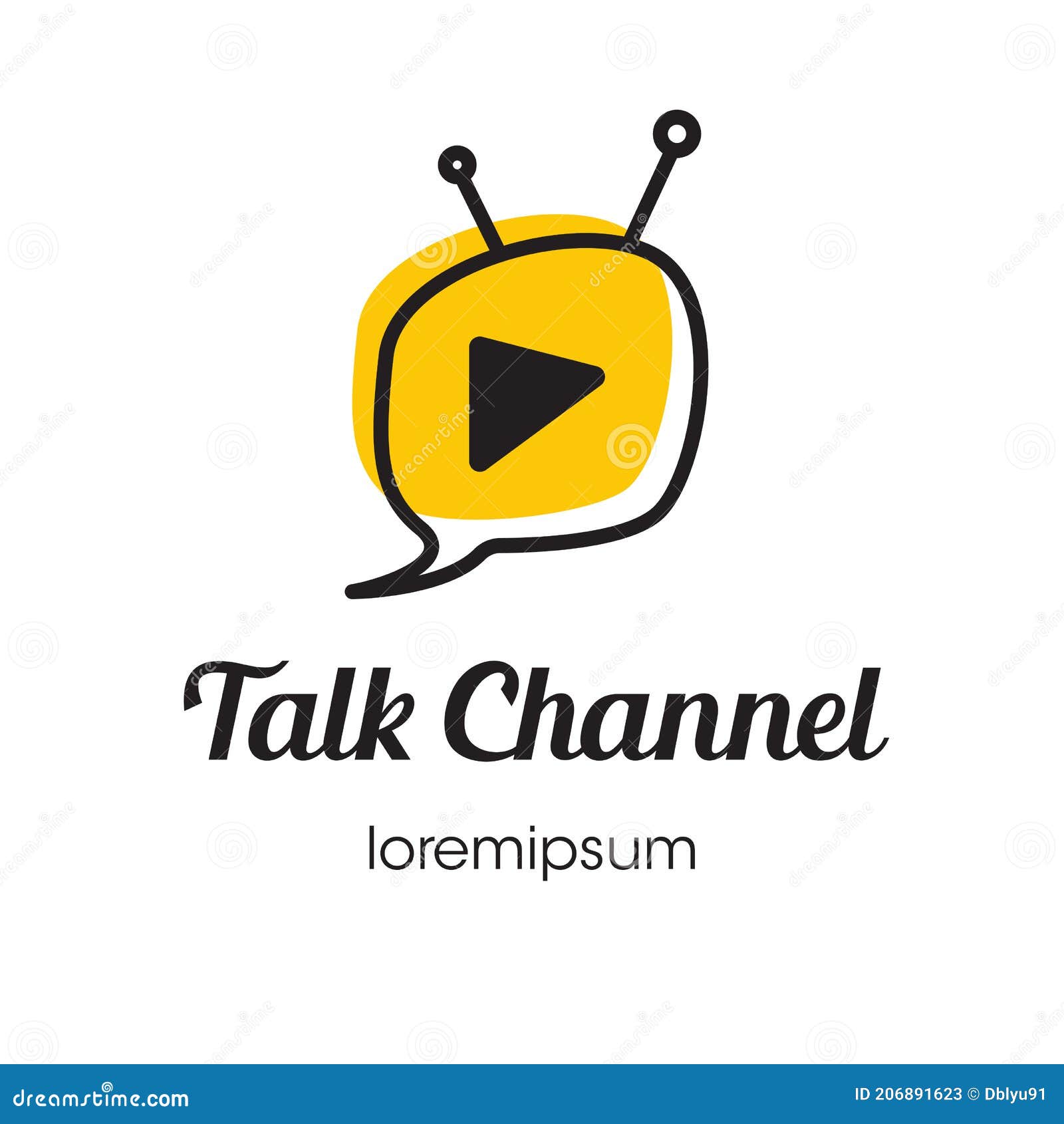 Talk Channel Logo, Icon, or Symbol Template Design Stock Illustration ...