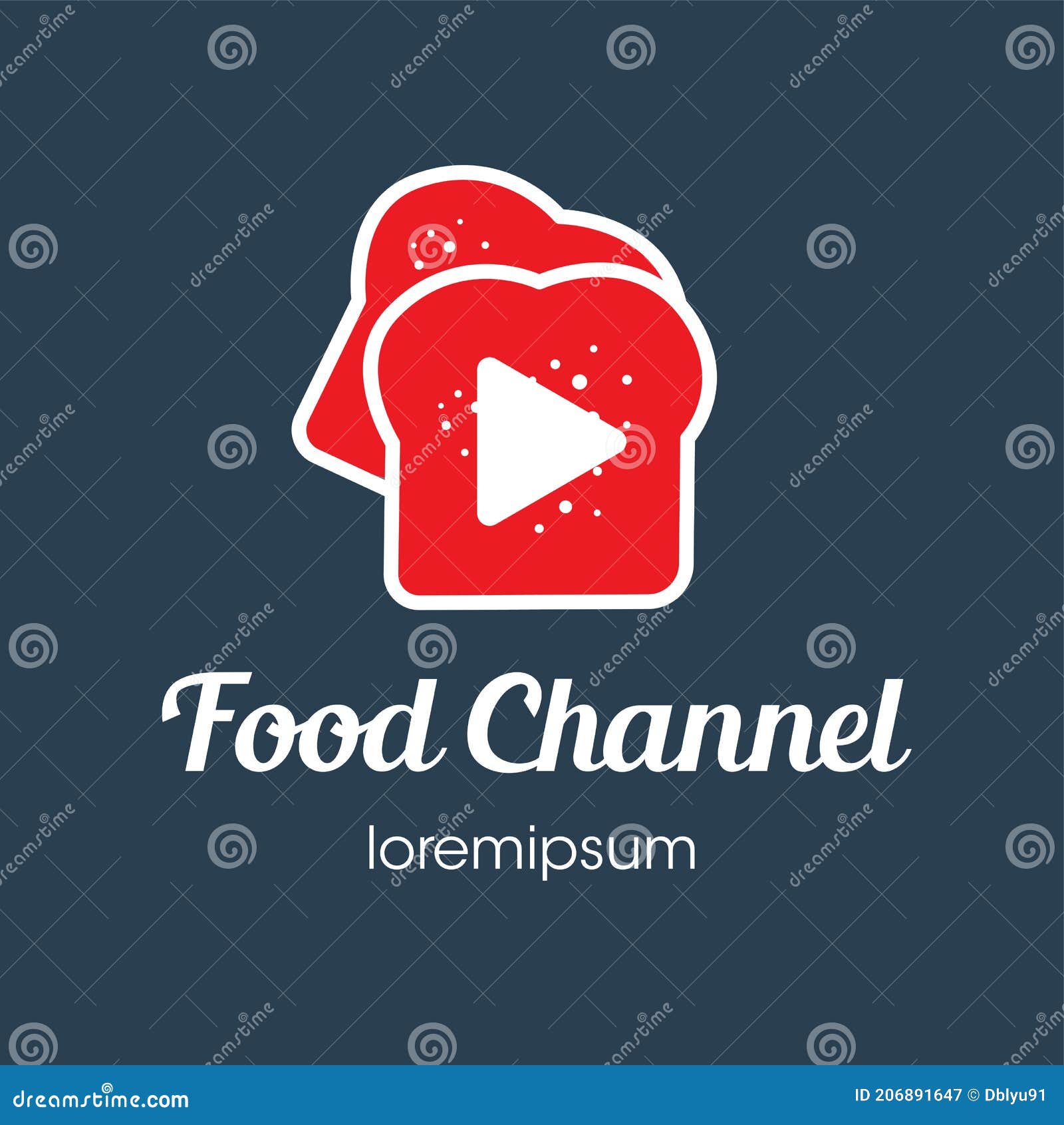 Food Channel Logo, Icon, or Symbol Template Design Stock Illustration ...