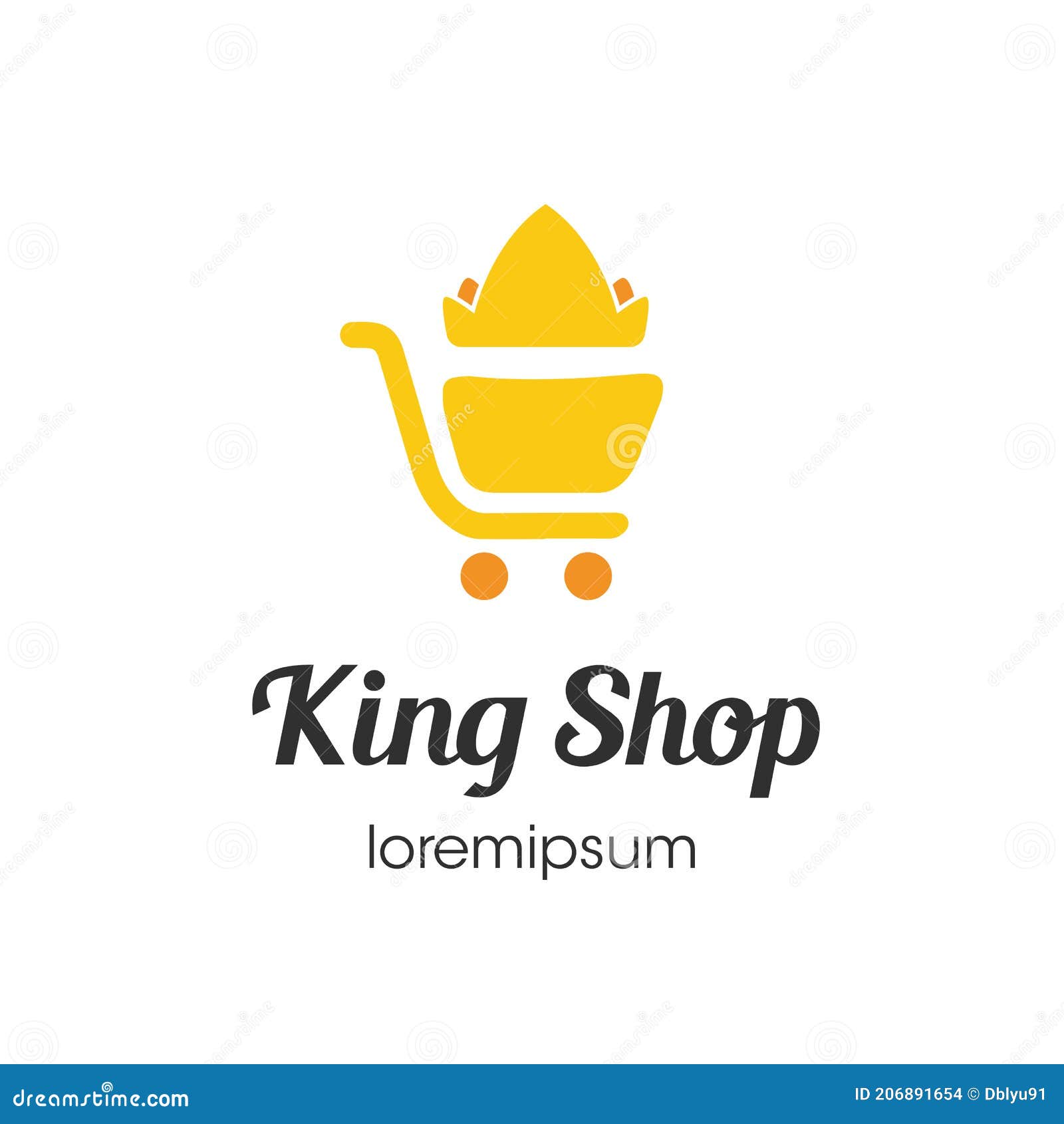 King Shop Logo, Icon, or Symbol Template Design Stock Illustration ...