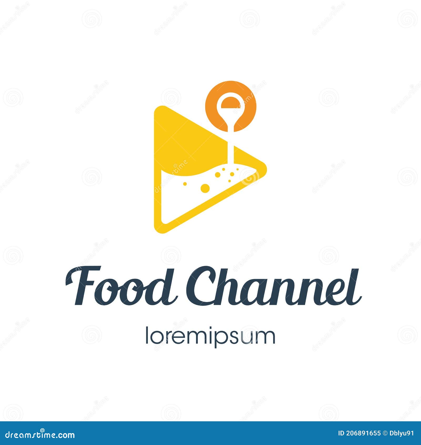 Food Channel Logo, Icon, or Symbol Template Design Stock Illustration ...
