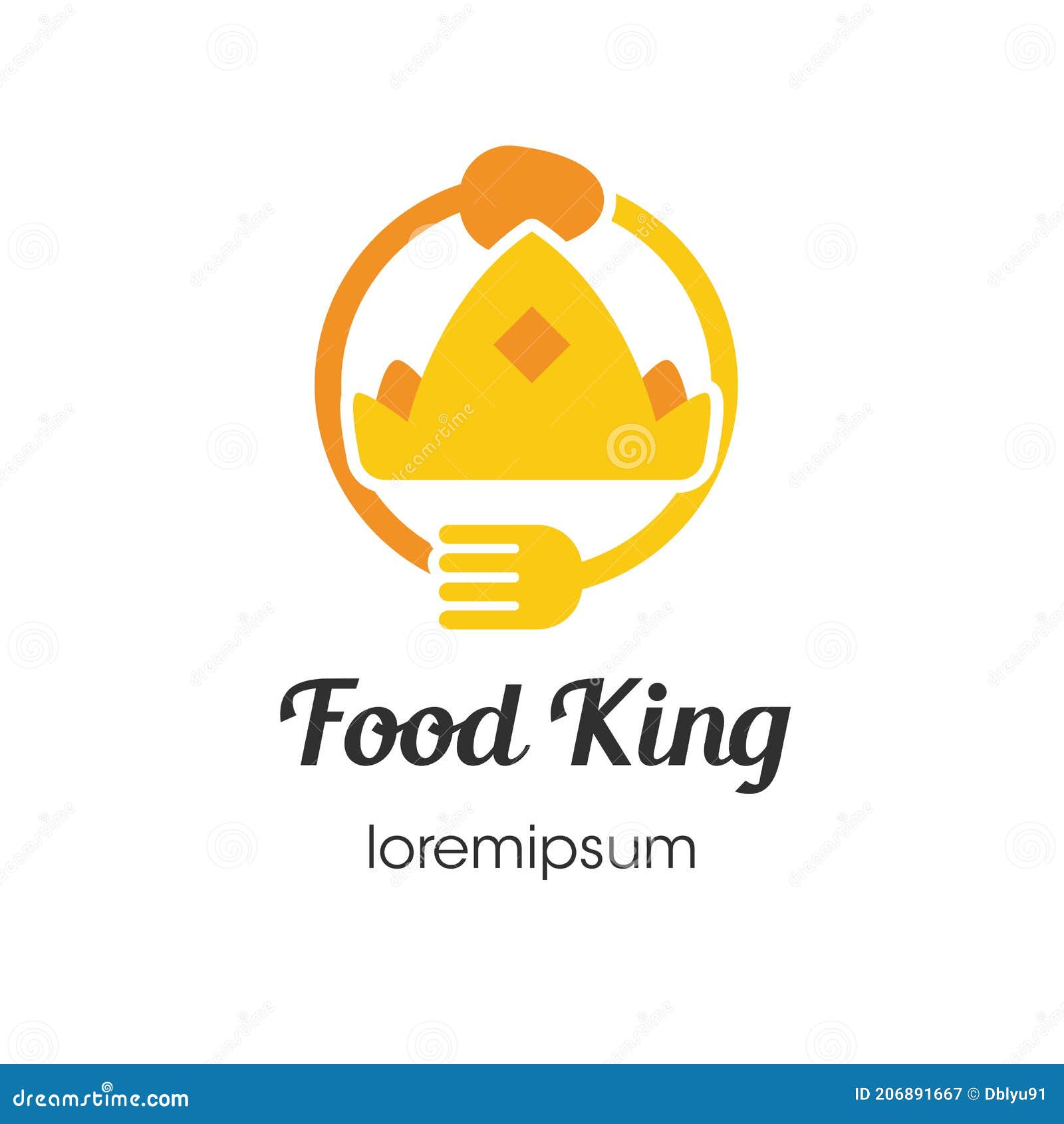 Food King Logo, Icon, or Symbol Template Design Stock Illustration ...