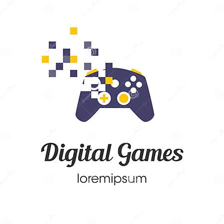 Digital Games Logo, Icon, or Symbol Template Design Stock Illustration ...