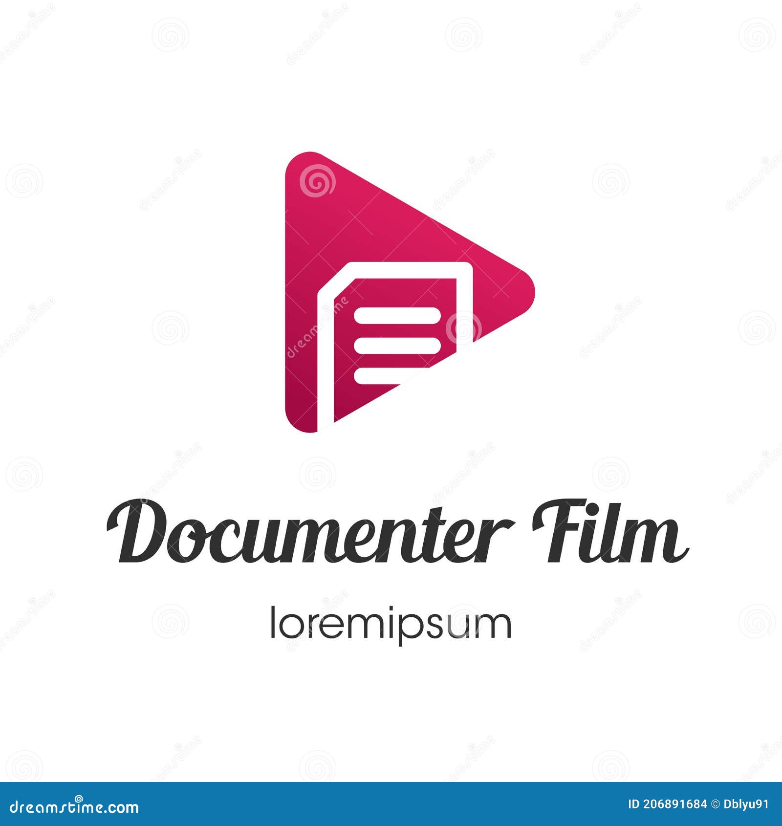 Documenter Film Logo, Icon, or Symbol Template Design Stock ...