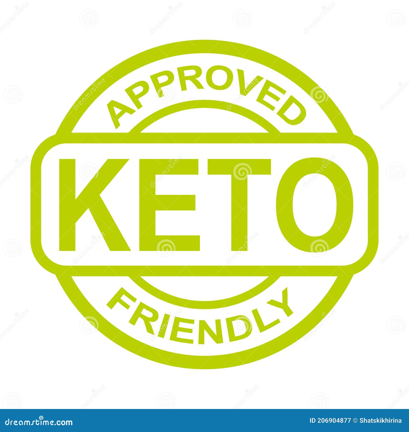 Keto Approved Friendly Stamp. Ketogenic Stock Vector - Illustration of ...