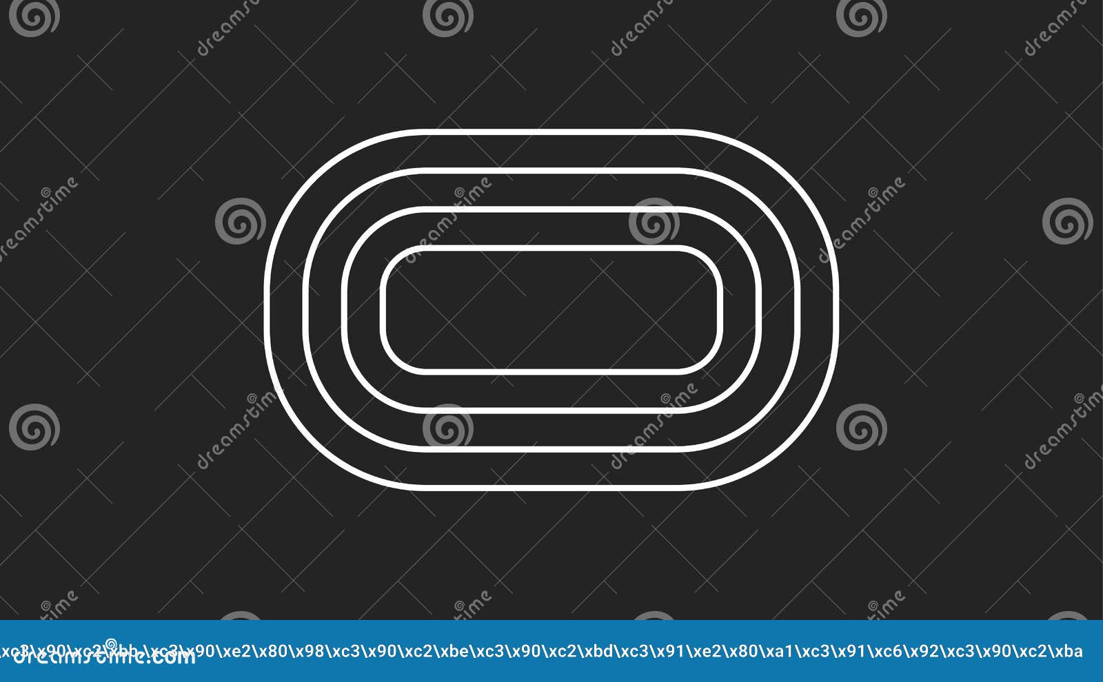 Running Track Icon. Place for Sporting Events Stock Illustration ...