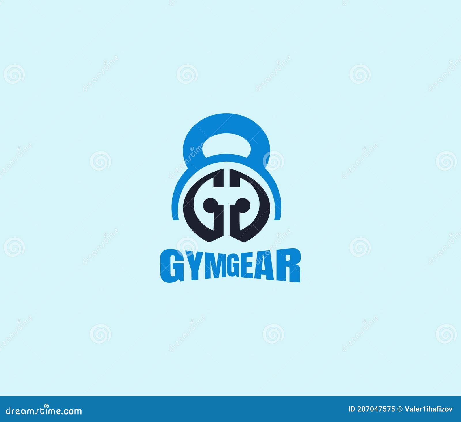 Gym gear sport store logo stock vector. Illustration of badge - 207047575