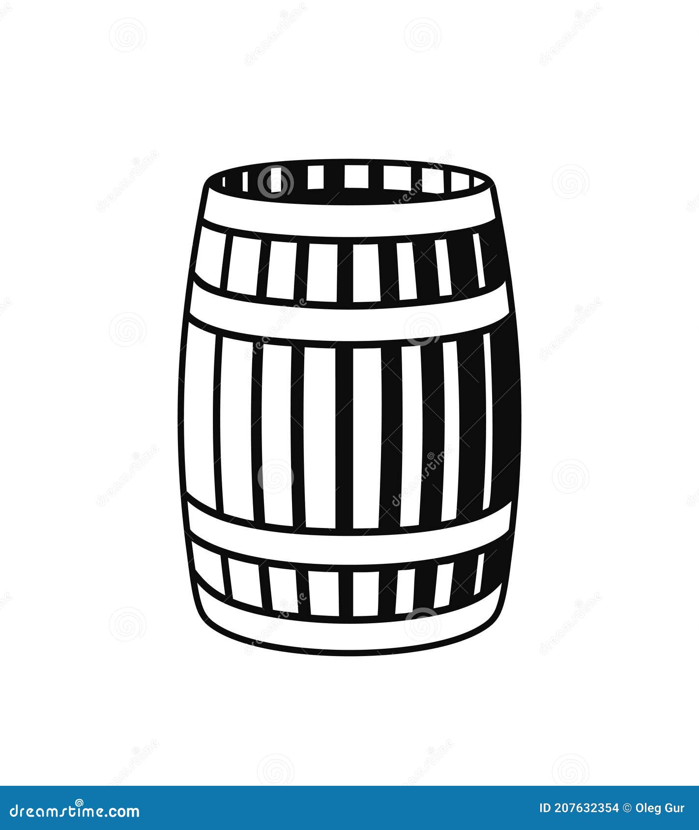 Barrel Logo. Isolated Barrel on White Background Stock Vector ...